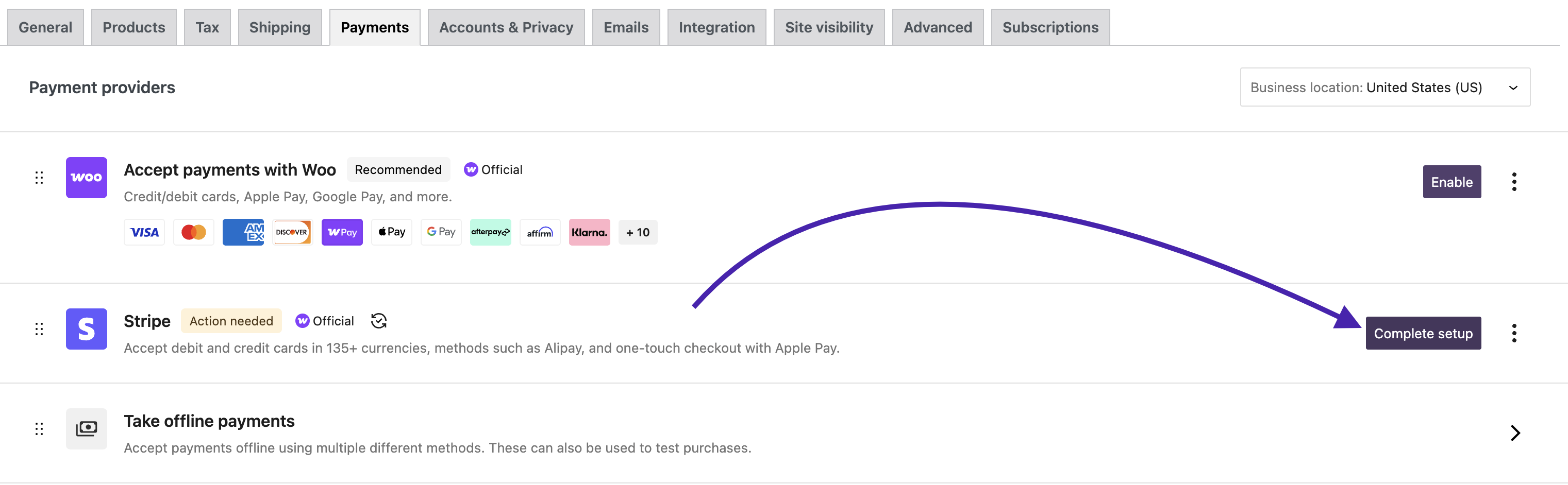 Connecting to a Stripe account Documentation - WooCommerce